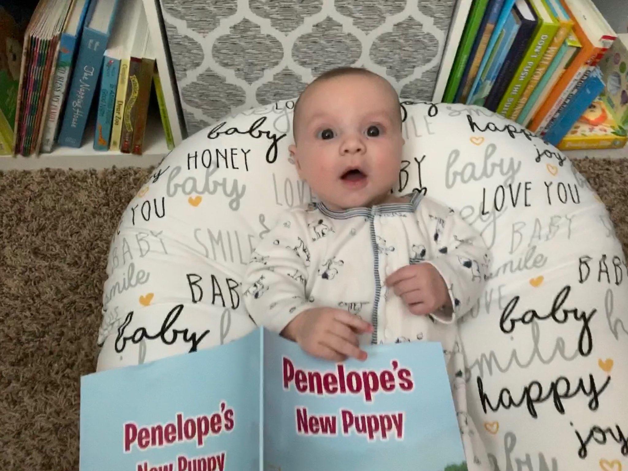 Meet Chase! Reading my book! – Stine Writing